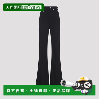 香港直邮RICK OWENS 女士休闲裤 RP01F6329WT09 SS2026 黑色