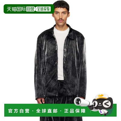香港直邮Y-3 男士 黑色 MARBLE NYLON 抓绒夹克 KR3575
