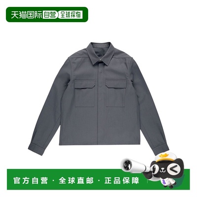 香港直邮RICK OWENS 男士衬衫 RL01D3234TWRP118 SS2024 灰色