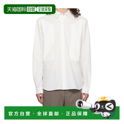 香港直邮RICK OWENS 男士衬衫 RU01F2237P11 SS2026 白色 长袖衬