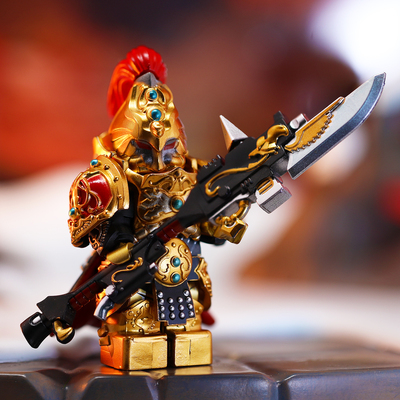 战锤40K皇帝武器MOC战斧盾牌禁军古风拼玩具中世纪第三方积木人仔