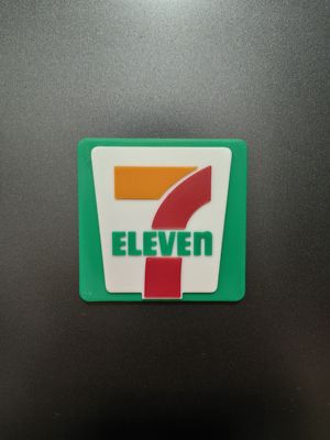 Seven eleven 7-11 七仔便利店 磁吸版 Logo 立体字体 立牌 标志