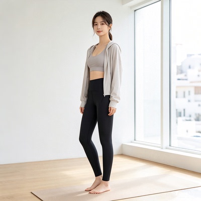 阿迪达斯女显瘦紧身瑜伽长裤
