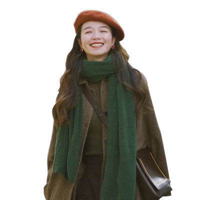 秋冬保暖围巾日系文艺复古女森系