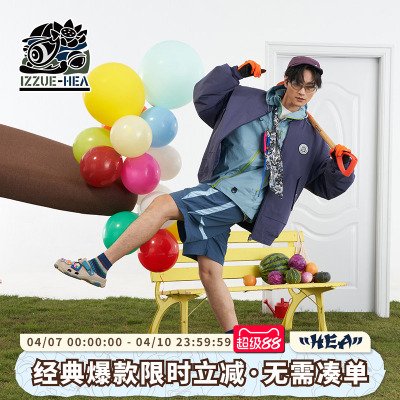 HEAxizzue联名情侣棒球领棉衣