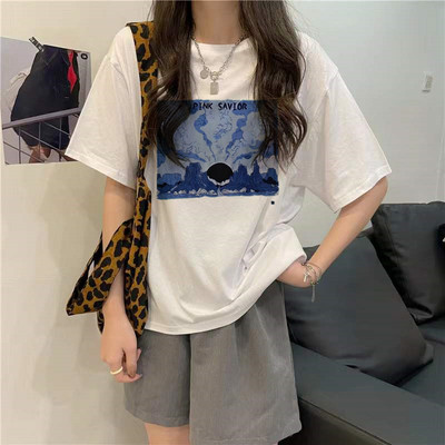 网红港ins超火短袖t恤韩版