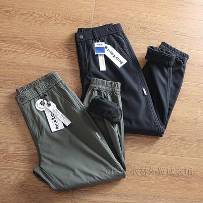 长裤束脚裤加绒加厚防风保暖