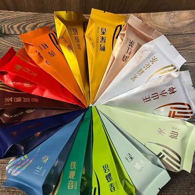 16pcs Various Famous Tea Set Colorful Bag Blacktea Green Ool