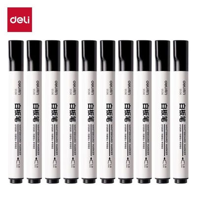 Deli Erasable Training Water-based Whiteboard Marker Chisel
