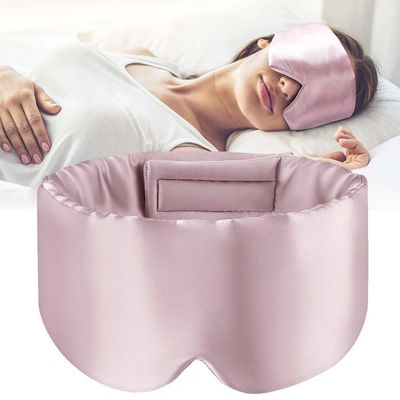 100% Mulberry Silk Sleeping Mask Eyepatch Blocking Light Eye