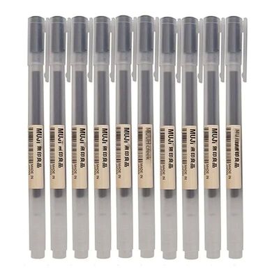 68PcsSet MUJIs Gel Pen BlackRedBlue 0.380.5mm Ink Japan Colo