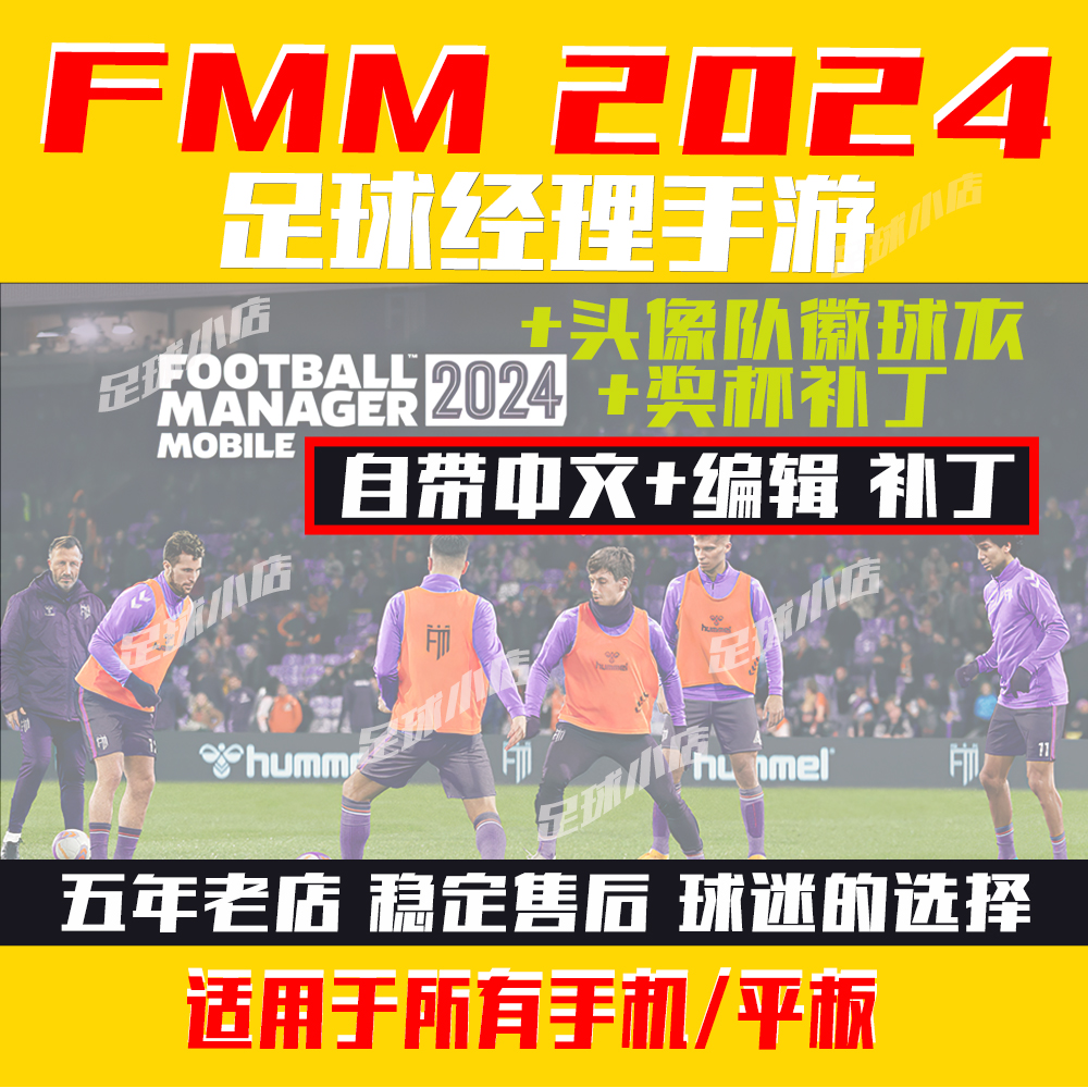 足球经理2024手游版FMM2024 FM24中文头像队徽球衣补丁FMM24_虎窝淘