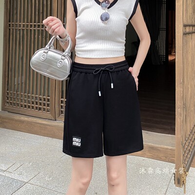 雅姿赏色珊瑚花2025夏季新宽松大码修身显瘦胖M休闲直筒女裤58030