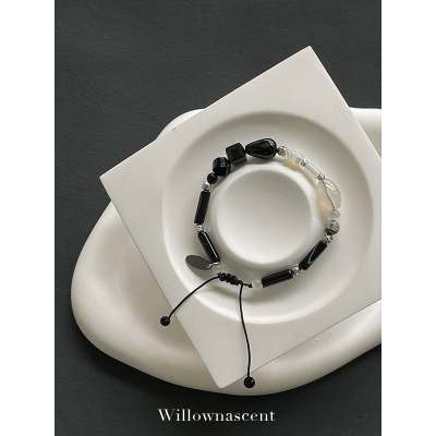 新中式古风清冷感玛瑙编织手链女