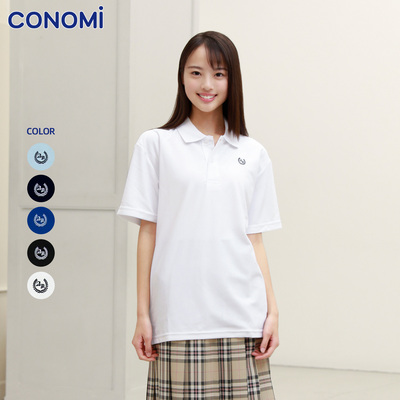 CONOMI学生短袖T恤polo衫