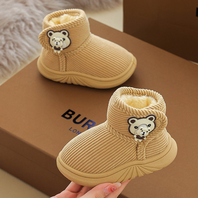 浙江儿童冬季毛绒保暖雪地靴休闲