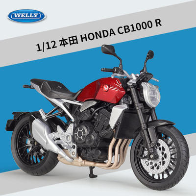 新款 威利1:12本田HONDA CB1000R重机摩托车仿真合金成品模型玩具