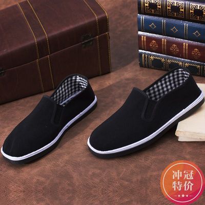 老北京布鞋男透气工作休闲