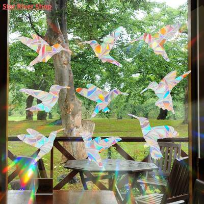 Rainbow-Suncatcher Window Stickers PVC Reflective Life Trees