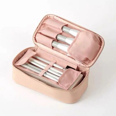 Makeup Bag Large Capacity Multiple Grids Cosmetic Pouch Port