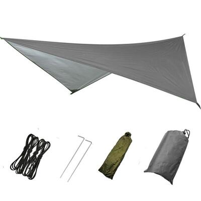 A multi-purpose waterproof field camping room outside of the
