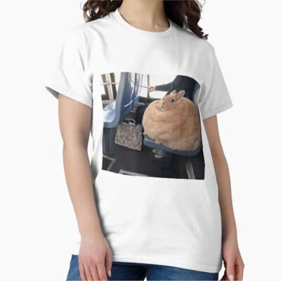 fat rabbit T-shirt For Men Women 100% Cotton T Shirts Short
