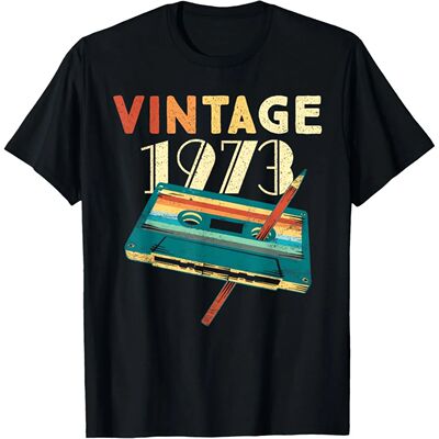 Vintage 1973 Music Cassette 53nd Birthday Gifts 53 Years Old