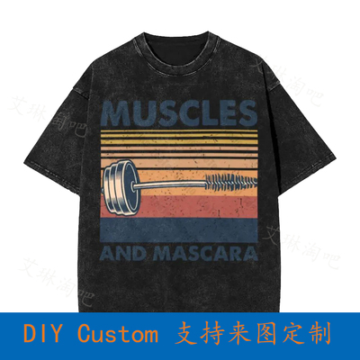Muscles And Mascara Bodybuilding Powerlifting Gym Vintage Ov