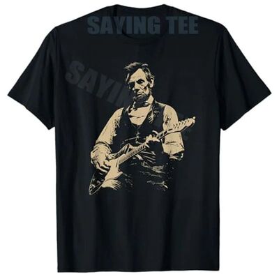 President Abraham Lincoln Playing Guitar Abe Lincoln Design