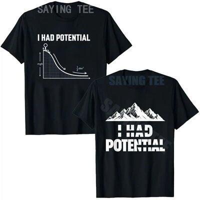 Y2k Wasted Potential Designs Men Clothing Funny I Had Potent