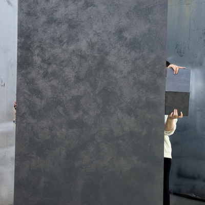 烟黑鎏金板背景墙装饰板店铺门头前台logo墙轻奢商业空间设计板材