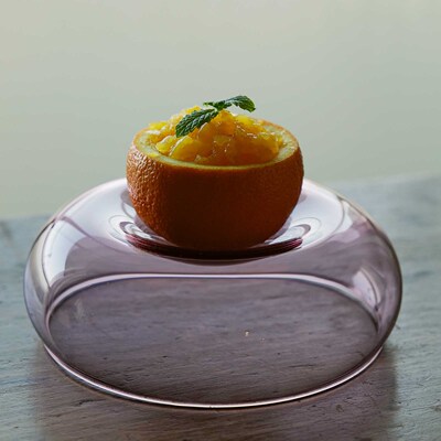 两用满月寓意高台凹凸碟子