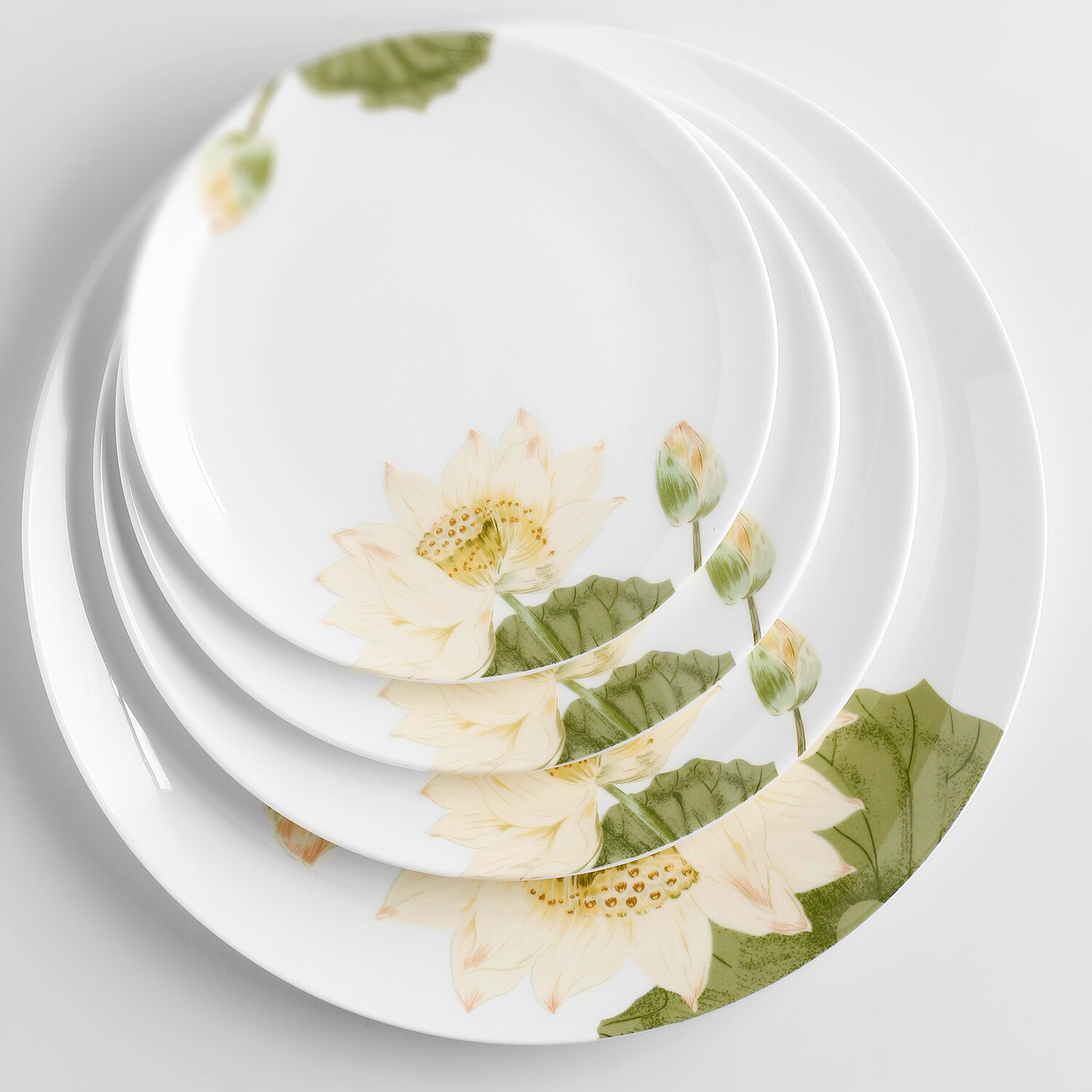 唐山骨瓷陶瓷盘餐具8英寸平盘碟子盘子饺子盘菜盘西餐盘浅盘