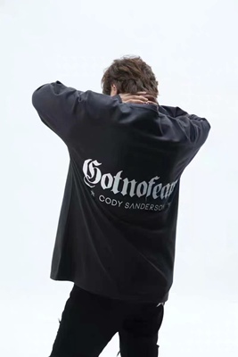 罗志祥 GOTNOFEARS 正品 X CODY LONG SLEEVES TEE 长袖基本款T恤