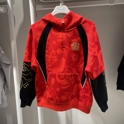 安踏儿童潮流卫衣2026春季新年款男大童针织连帽套头衫 352618750