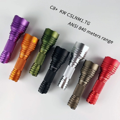 Convoy手电筒绿色C8+KW CSLNM1.TG强光远射18650户外携带巡逻工作