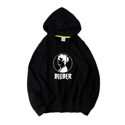 贾斯丁比伯宽松连帽套头衫