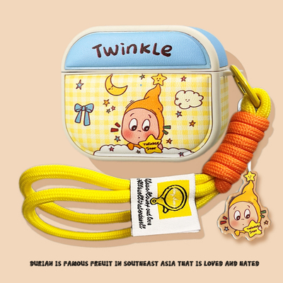 适用OPPO Enco Air4 Pro耳机套无线蓝牙耳机oppoenco air4保护壳小众air4卡通星星人皮质软壳pro硅胶耳机盒