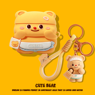 适用小米Redmibuds5Pro耳机壳红米Buds4Pro蓝牙耳机保护套redmi6pro黄油小熊6青春版硅胶buds4pro充电仓盒5软