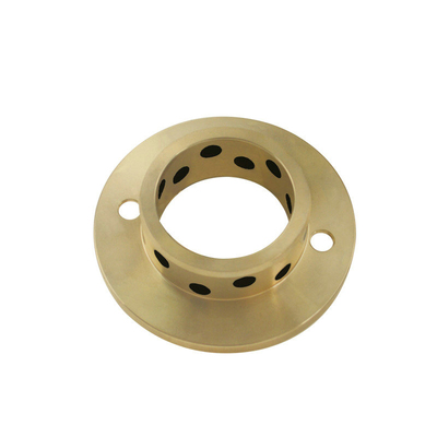 现货内径20-35平头螺栓孔法兰一体铜套石墨止推衬套MPSZ OFP02