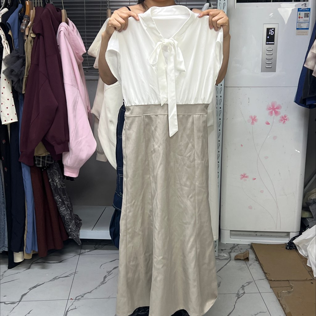 997,拼接款通勤风连衣裙,98胸围108臀