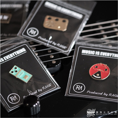 旋转七天乐器 808/FUZZ FACE/KLON金马效果器摇滚纪念个性胸针