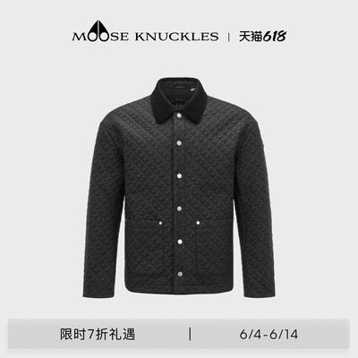 MOOSE KNUCKLES MONOGRAM QUILTED男士翻领夹克外套