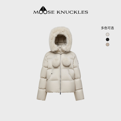 [秋冬新品]MOOSE KNUCKLES PUFFER系列女士简约小剪刀鹅绒羽绒服