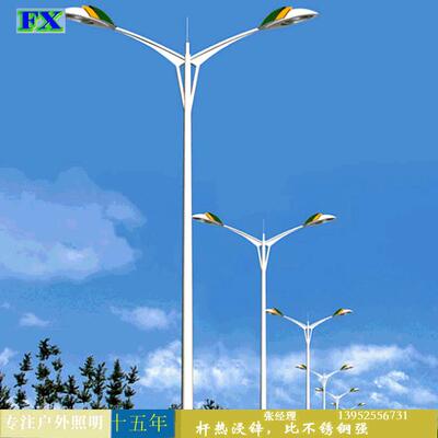 双臂路灯LED光源厂家直销售10米多款路灯图支持定制