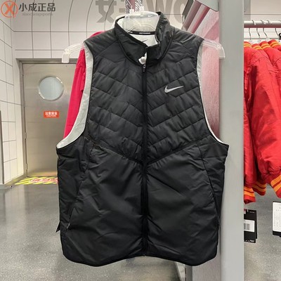 耐克保暖轻薄跑步训练马甲背心