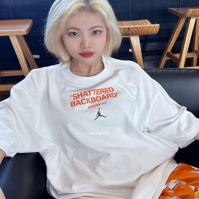 Nike Jordan男女新款字母透气圆领短袖T恤F FQ6991 FN3716-133