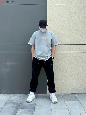 耐克男子针织宽松束脚长裤