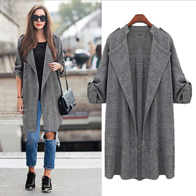 外套女 fashion women coat casual black suits blazers jacket