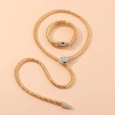 Cross-border fashion necklace Serpentine bracelet蛇形手链